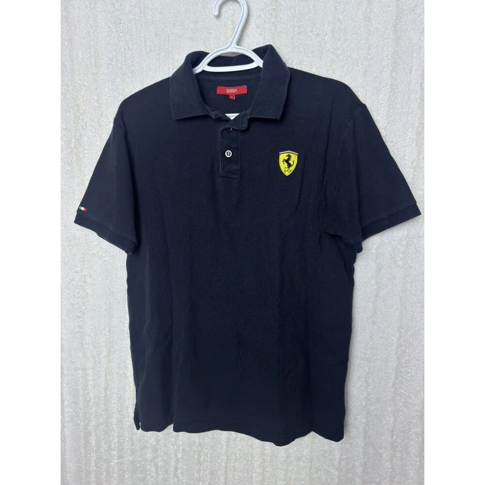 Ferrari | Shirts | Ferrari Official Product Black Polo Shirt Scuderia ...